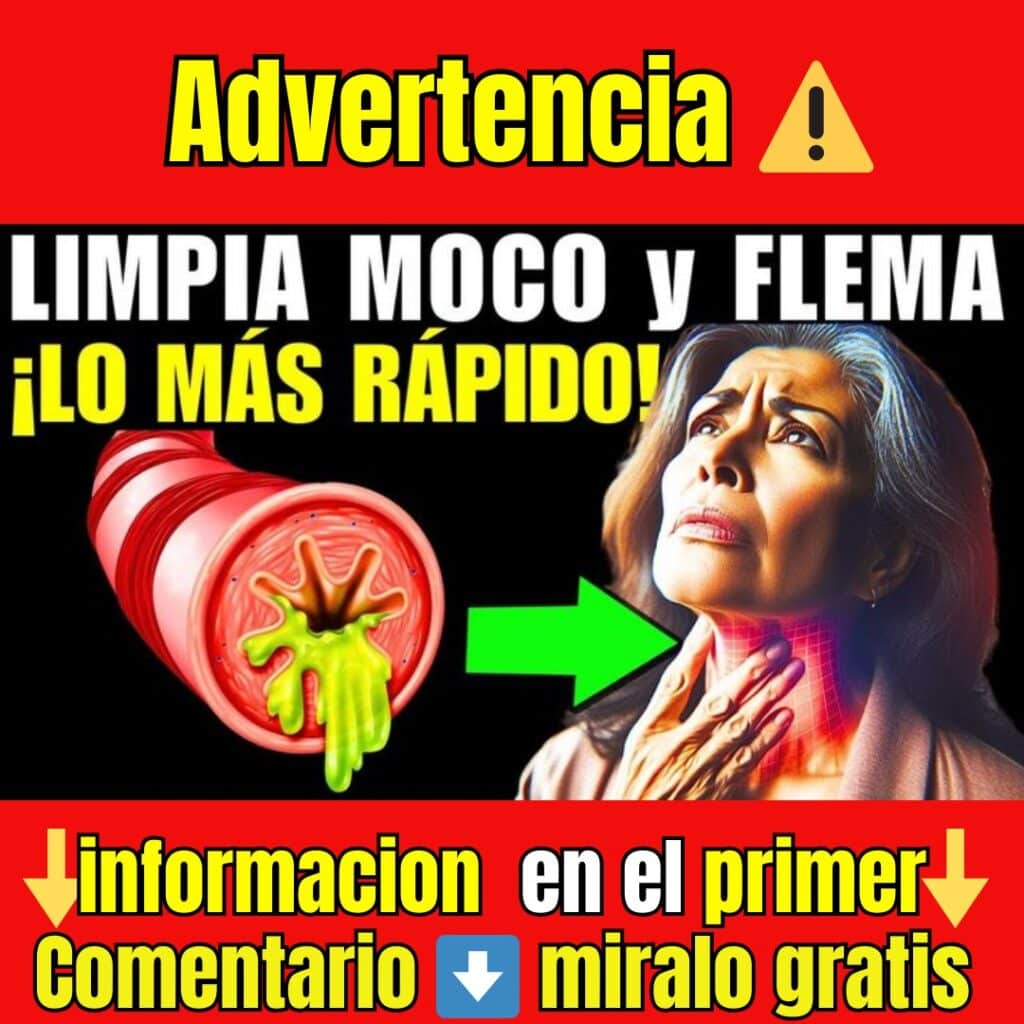 “ESTO” Es lo MÁS RÁPIDO para ELIMINAR el MOCO y la FLEMA Según la ...